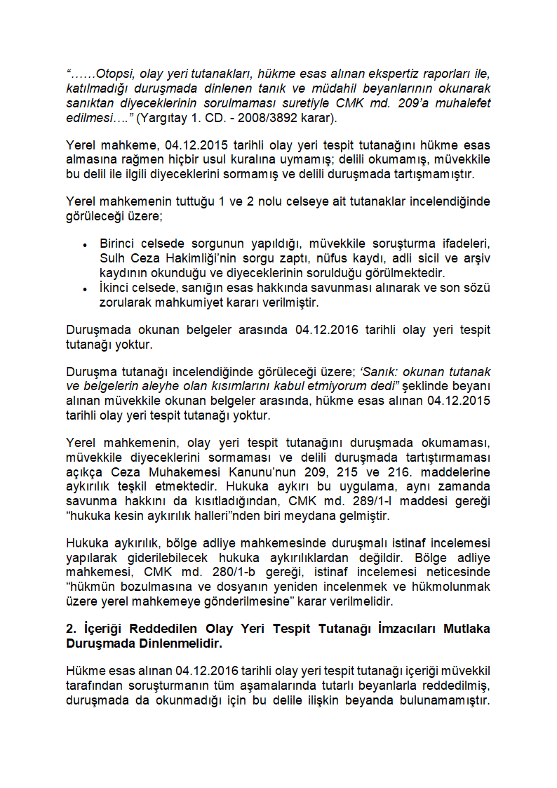 ayvacık asliye ceza mahkemesi'nden bölge adliye mahkemesi'ne istinaf başvurusu: duruşmada ...