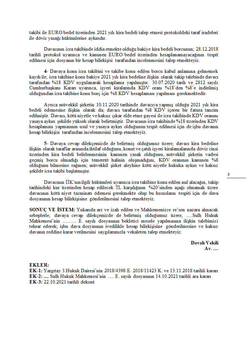 icra hukuk mahkemesi'nde bekletici mesele talebi ve hesap bilirkişisine gönderilme talebi ile ...