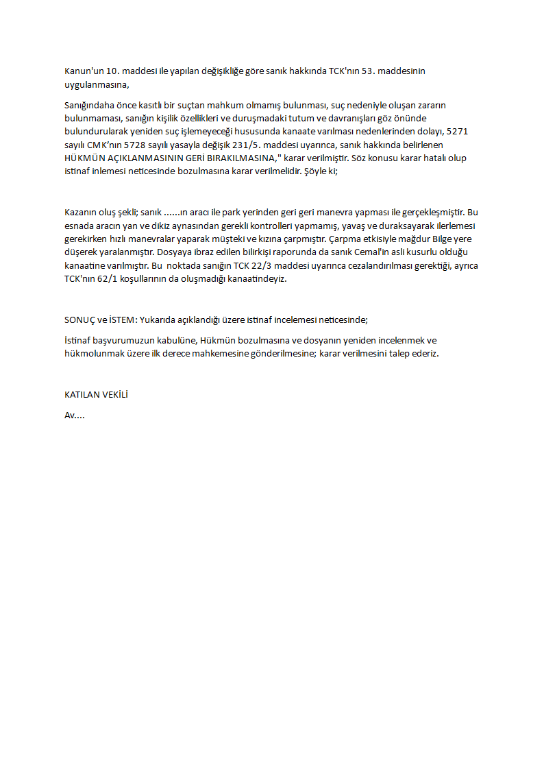 balıkesir 7. asliye ceza mahkemesi'nden bursa bölge adliye mahkemesi'ne gönderilen taksirle ...