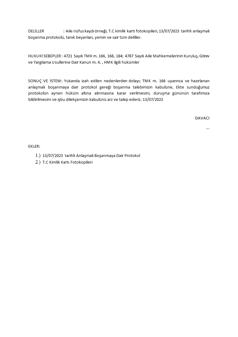 tarafların uzun süredir devam eden anlaşmazlık ve kültürel farklılıklar nedeniyle evlilik ...