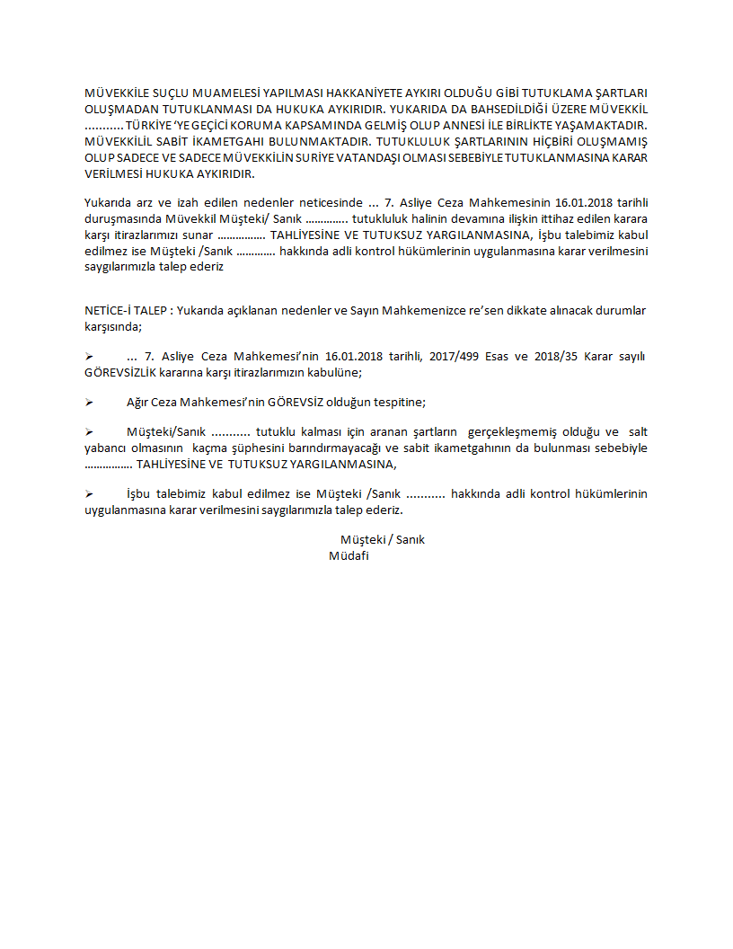7. asliye ceza mahkemesi'nin görevsizlik kararına itiraz ve kasten adam öldürmeye teşebbüs ...