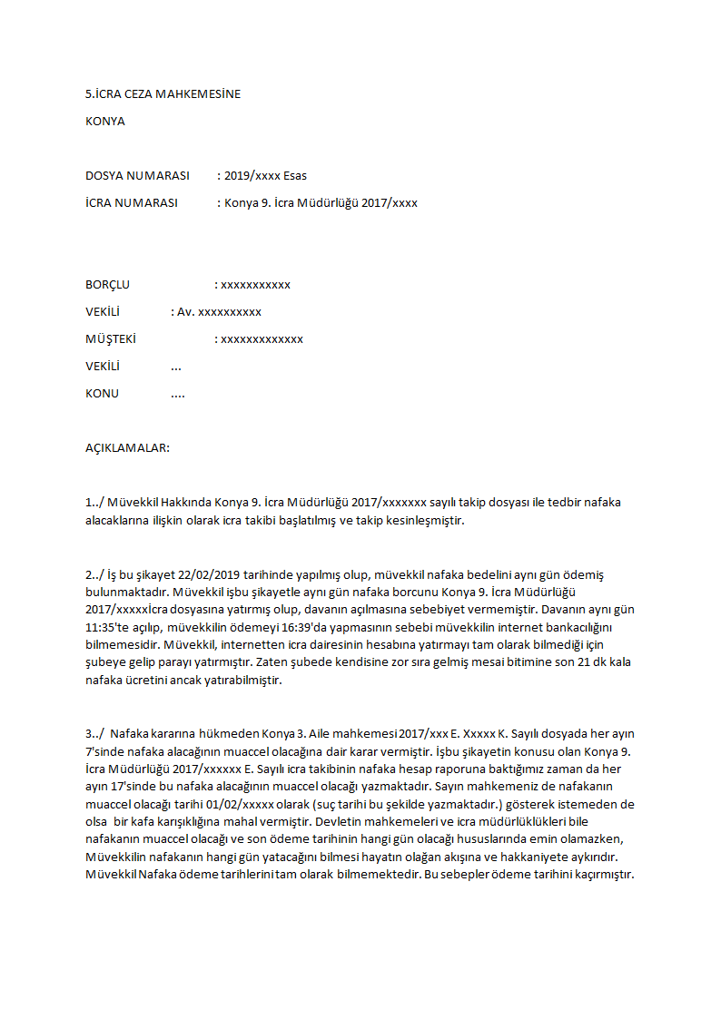 internet bankacılığı bilgisizliğinden kaynaklanan nafaka ödeme gecikmesine ilişkin 5. icra ceza ...