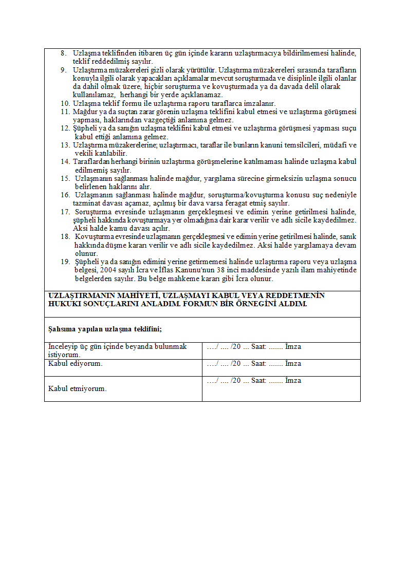 5271 sayılı ceza muhakemesi kanunu'nun 253. maddesi çerçevesinde ...